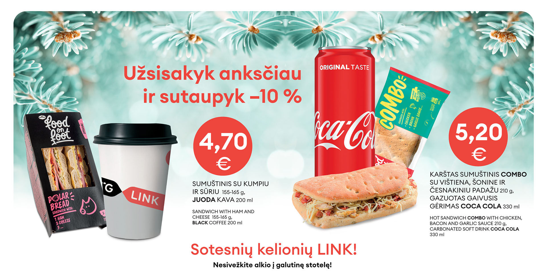 Užsisakyk ir sutaupyk | LTG Link