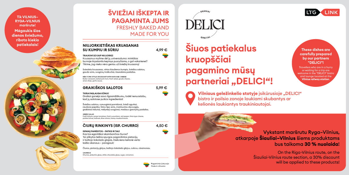 Maistas traukiniuose | LTG Link