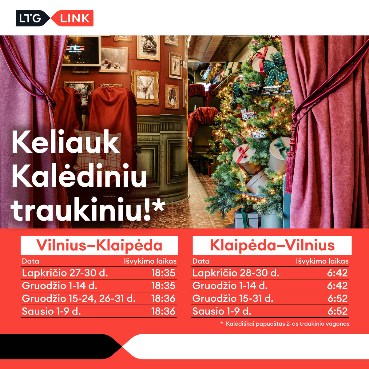 Kalėdiniai traukiniai | LTG Link