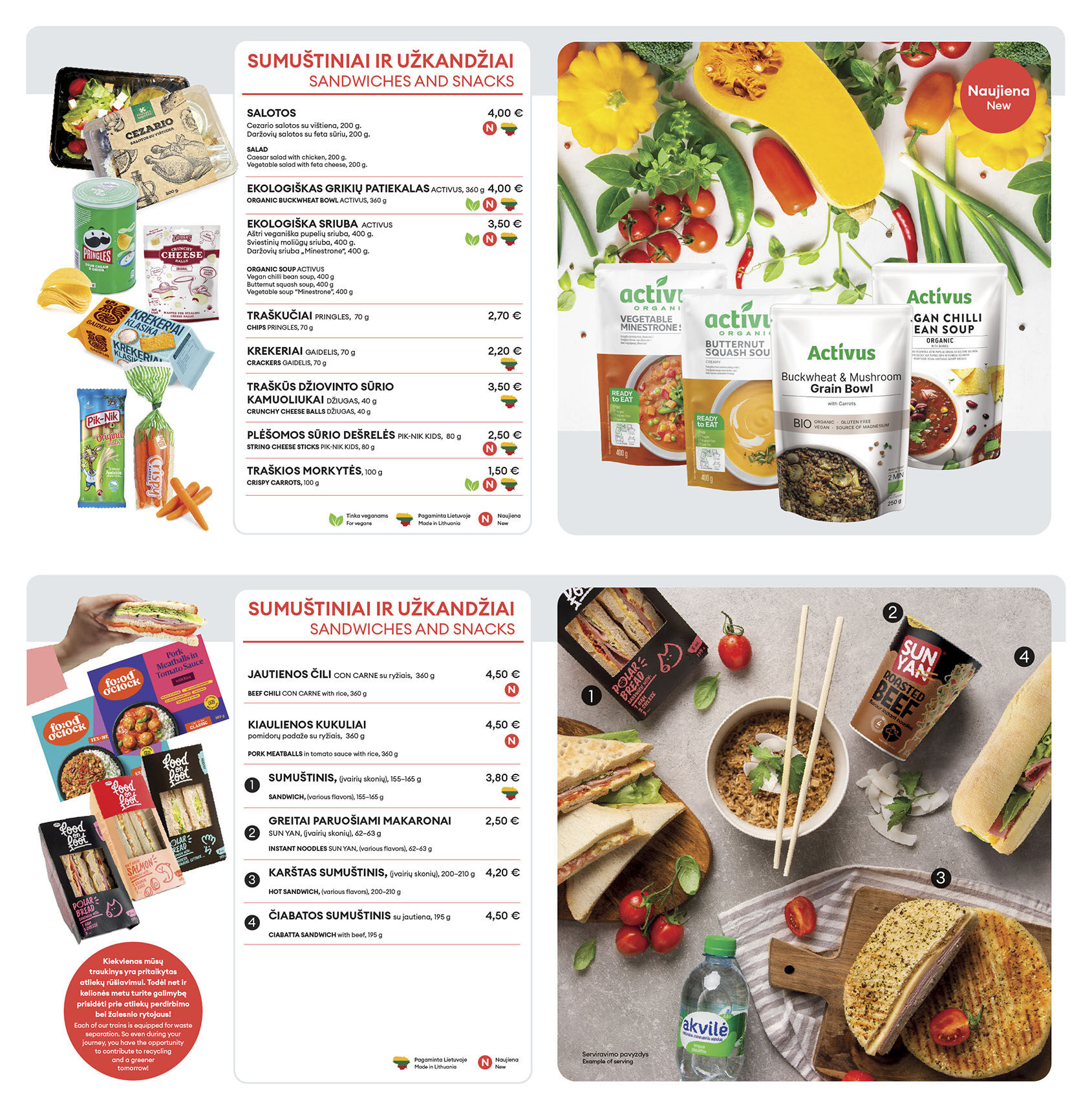 Maistas traukiniuose | LTG Link