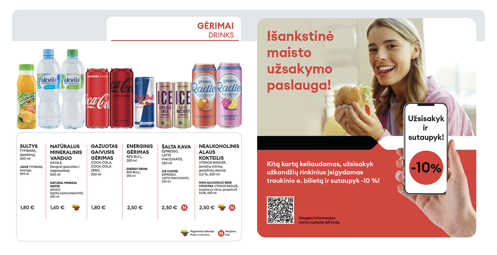 Maistas traukiniuose | LTG Link